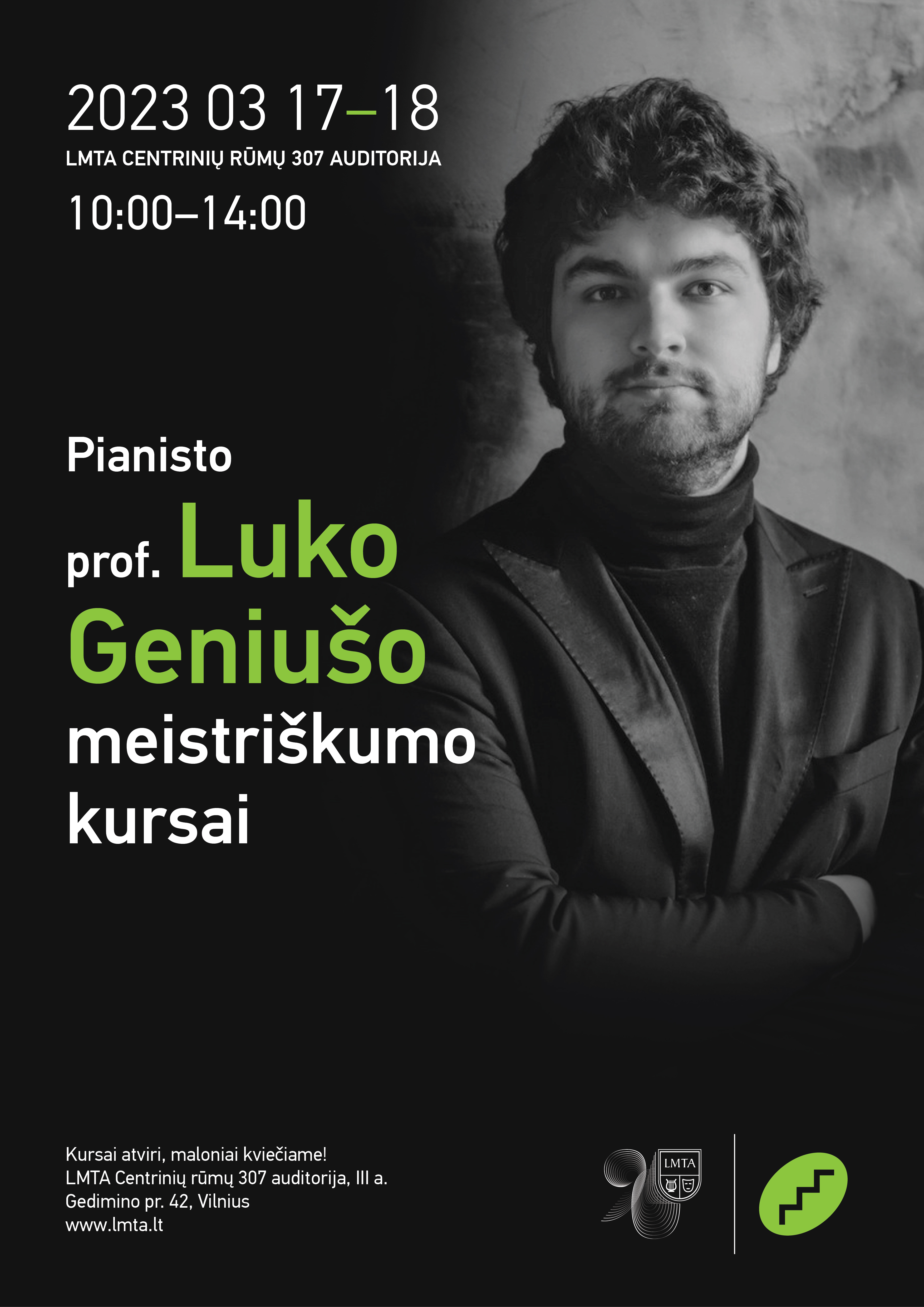 LMTA | PIANISTO PROF. LUKO GENIUŠO MEISTRIŠKUMO KURSAI